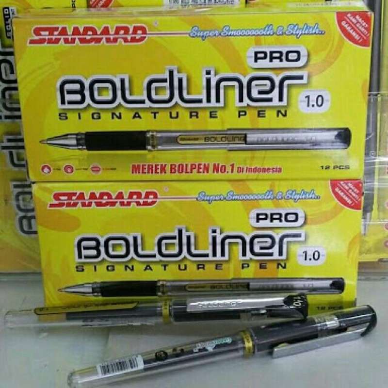 Jual standard boldliner pro signature pen pulpen pena 1.0 mm di Seller okebeli mart - Wijaya ...