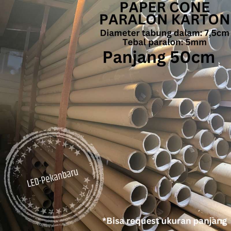 Jual Paralon Karton Paper Cone Selongsong Kertas Bulat Lingkaran Tabung ...
