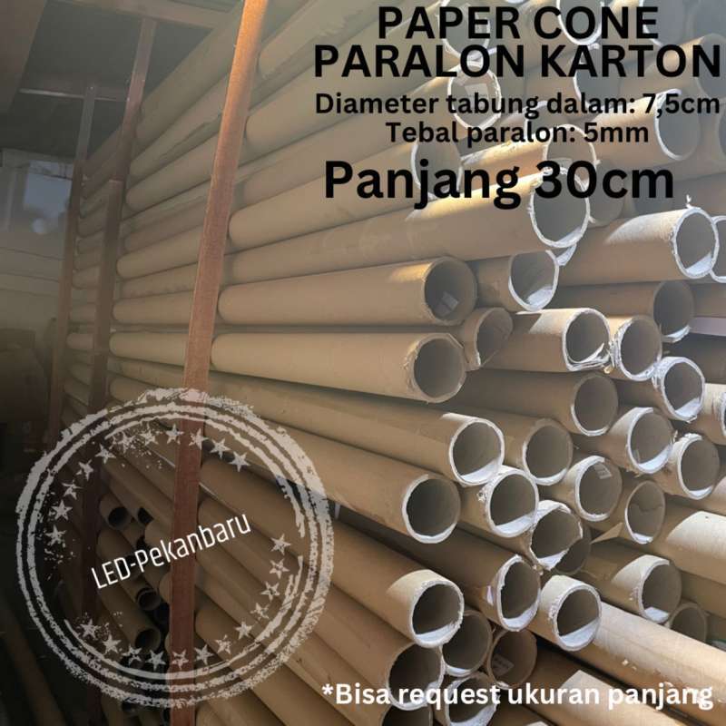 Jual Paralon Karton Paper Cone Selongsong Kertas Bulat Lingkaran Tabung ...