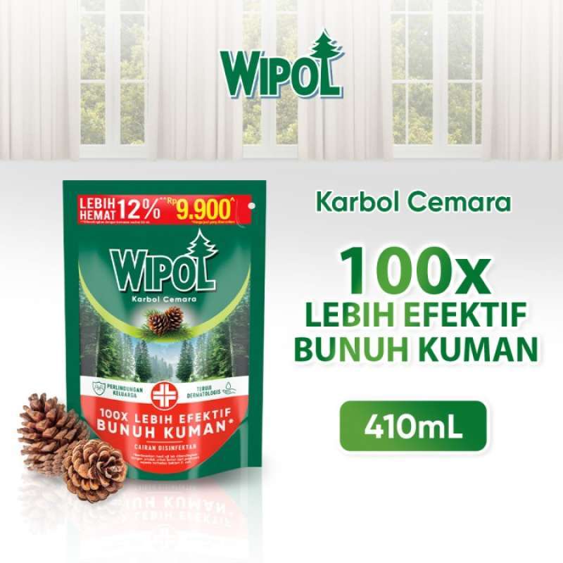 Jual Wipol Pembersih Lantai Karbol Cemara Refill 410 Ml Di Seller Winshopsolo Official Store ...