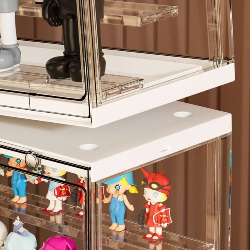 Promo LED Acrylic Blind Box Storage Display Stand Case 3 Floors ...