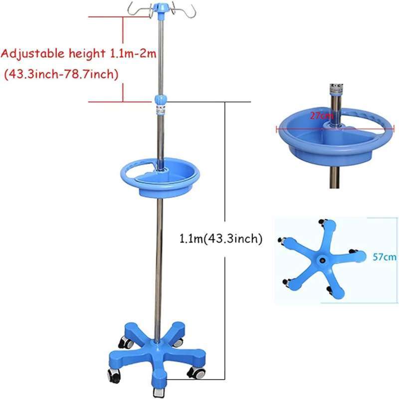 Promo Tiang Infus Roda Portable Stainle Diskon 27% di Seller RMJ ...