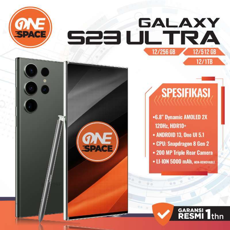 Promo Samsung Galaxy S23 Ultra 5G 12/1TB 12/512GB 12/256GB 12GB 512GB 256GB Garansi Resmi Diskon ...