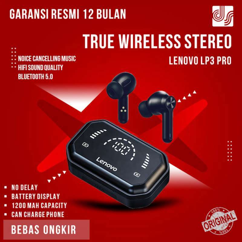 Promo Lenovo Thinkplus LP3 Pro Bluetooth TWS Earphone Headset Headphone ...
