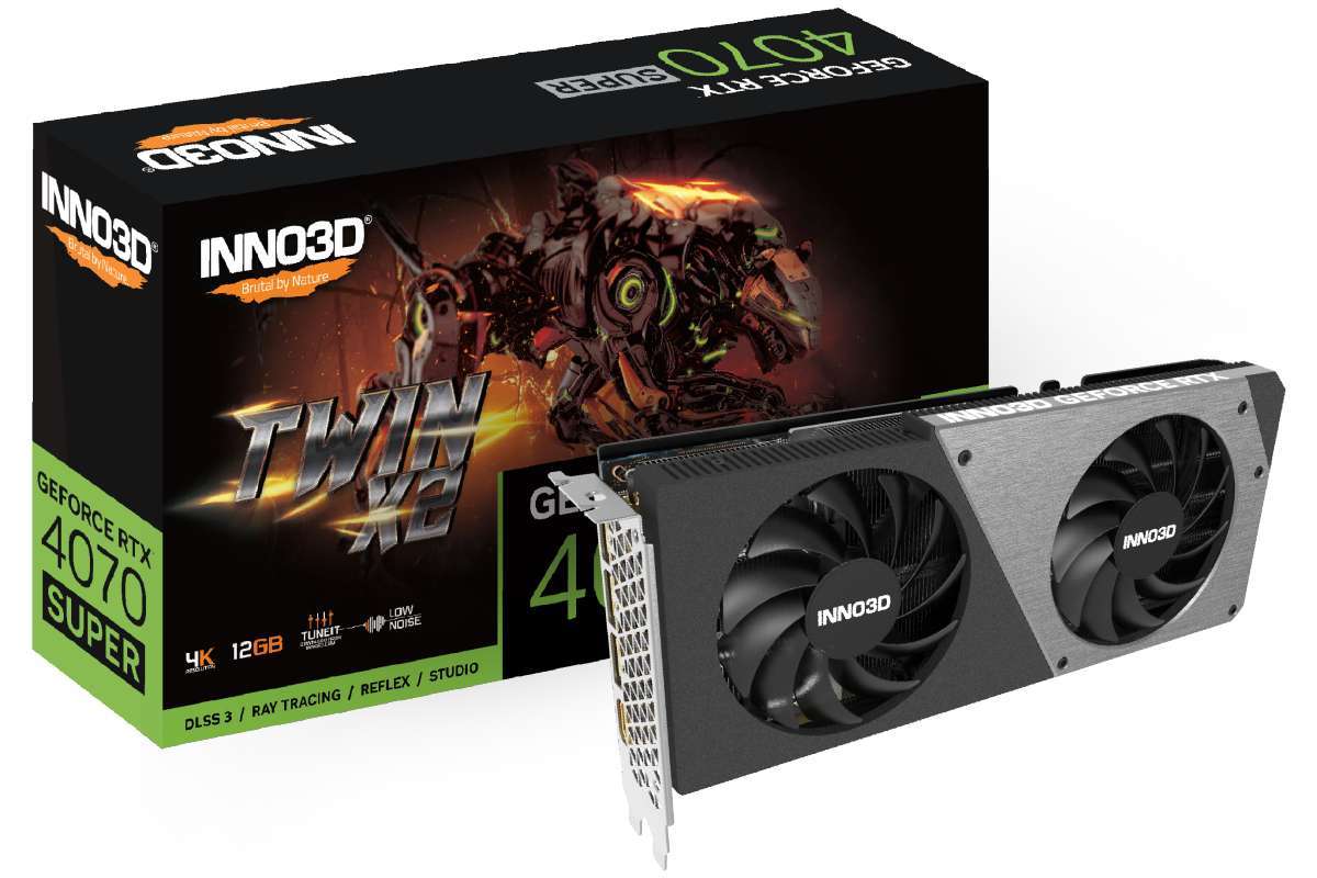 Jual VGA INNO3D GEFORCE RTX 4070 SUPER TWIN X2 12GB GDDR6X 192 Bit Resmi di Seller Foursquare ...