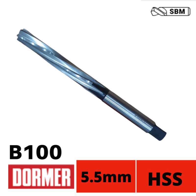 Promo MATA BOR BESI DORMER B100 HAND REAMER SPIRAL FLUTES 5.5 Diskon 23 ...