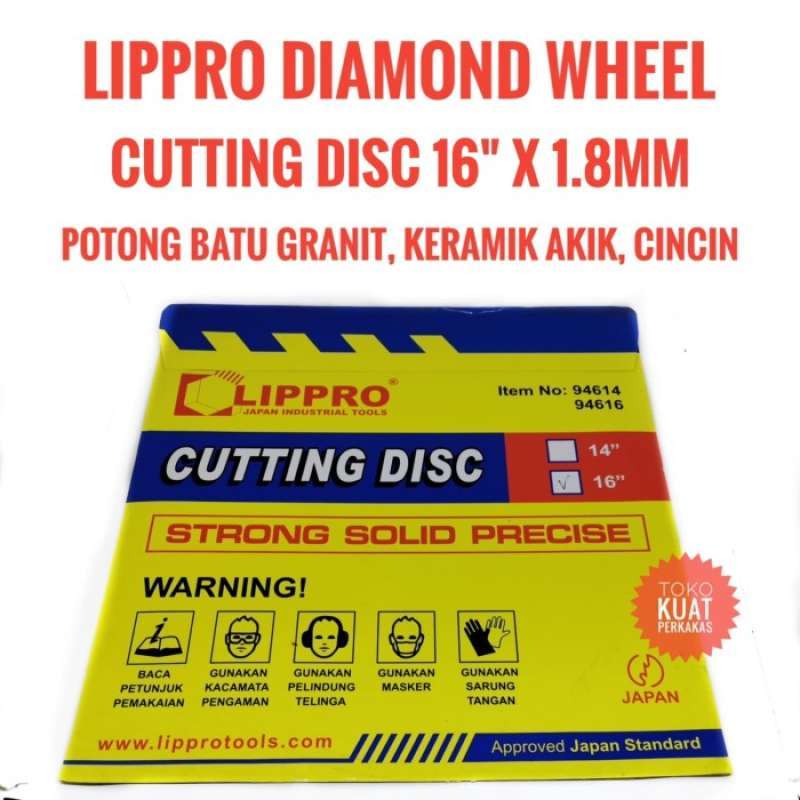 Promo Diamond cutting wheel Lippro 16 mata potong granit, batu akik ...