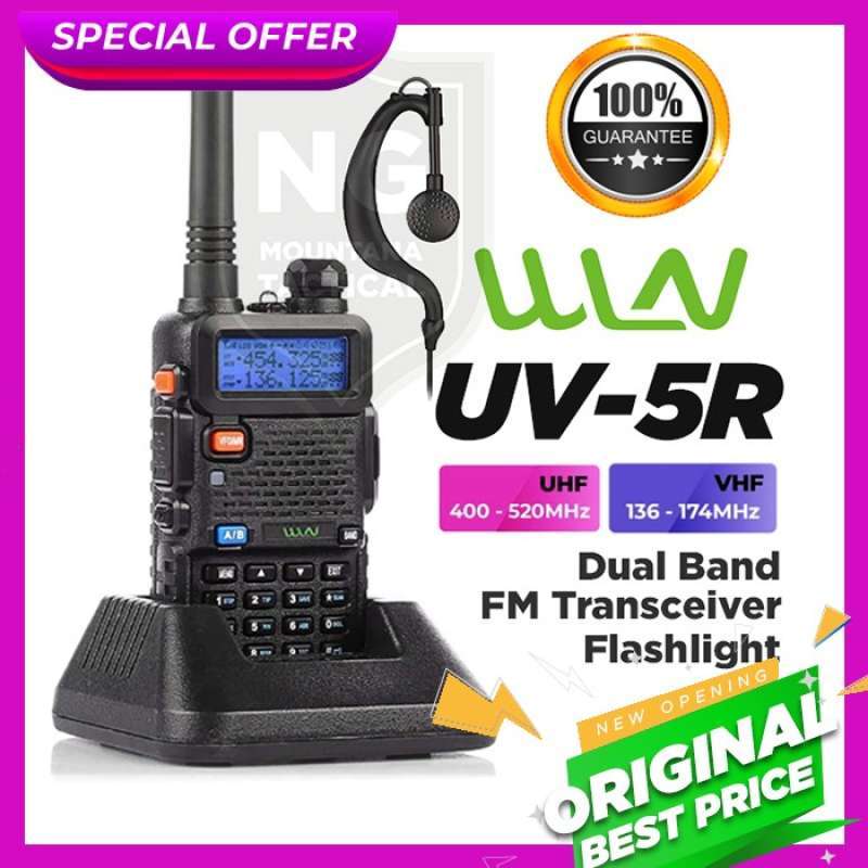 Promo WLN WINLAN HT Walkie Talkie UV-5R Dual Band UHF-VHF FM Radio A9 TERBAIK Diskon 2% di ...