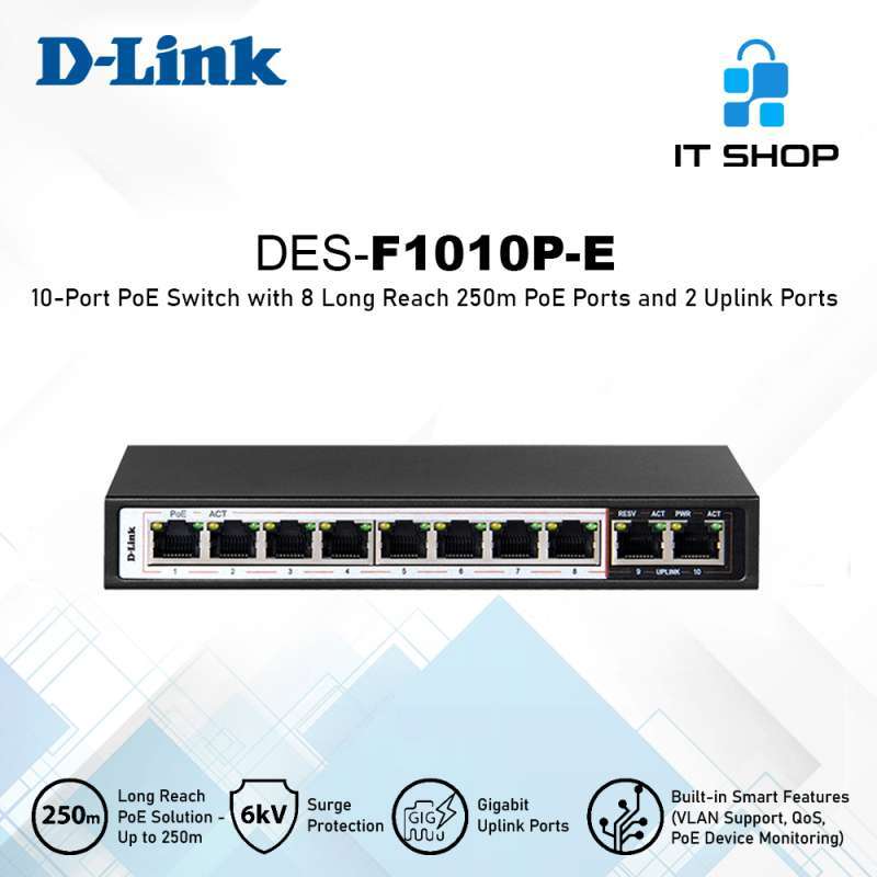 Jual D-link Poe Switch Hub Des F1010p-e Di Seller It Shop Official ...
