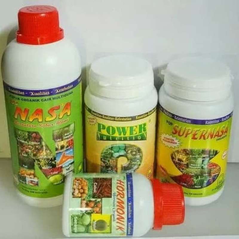 Promo PAKET PUPUK ORGANIK NASA (POC,HORMONIK,SUPERNASA, POWER NUTRITION ...
