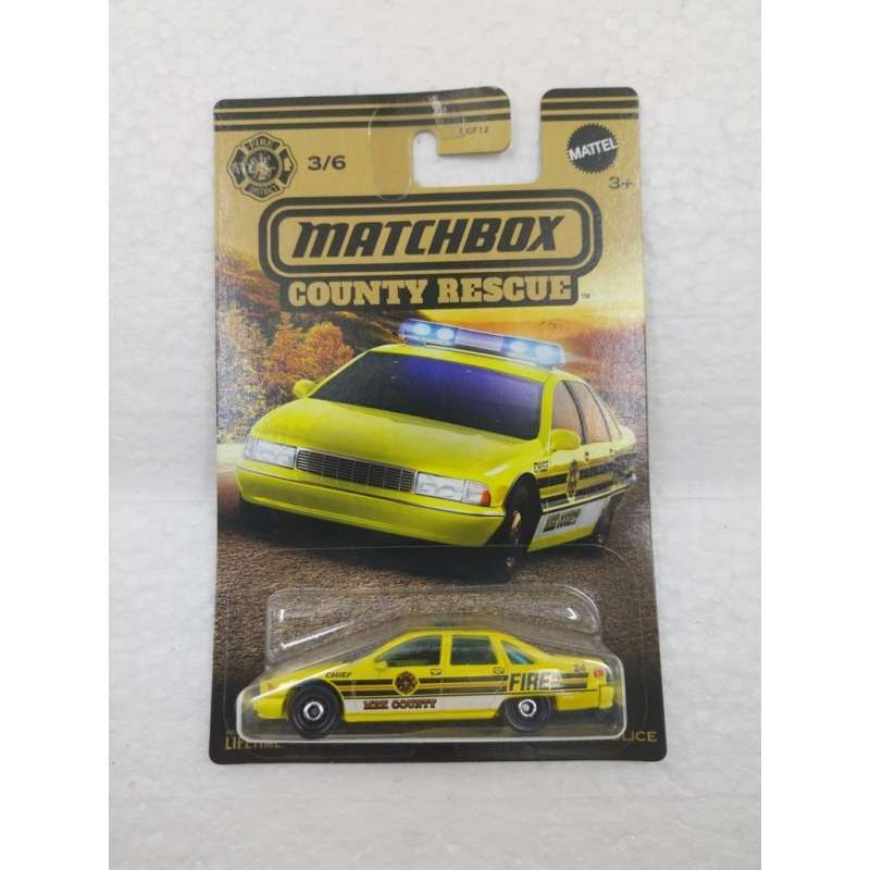 Promo Matchbox MBX County Rescue Chevy Caprice Classic Police Kuning ...