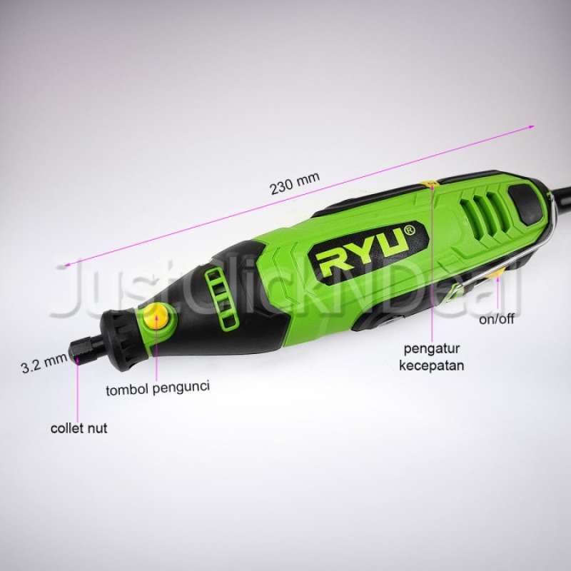 Promo RYU Bor Tuner Mini Gerinda Botol Die Grinder 3.2 mm Diskon 23% di ...