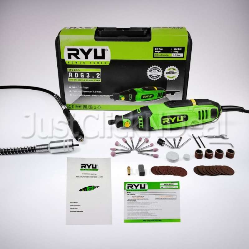 Promo RYU Bor Tuner Mini Gerinda Botol Die Grinder 3.2 mm Diskon 23% di ...