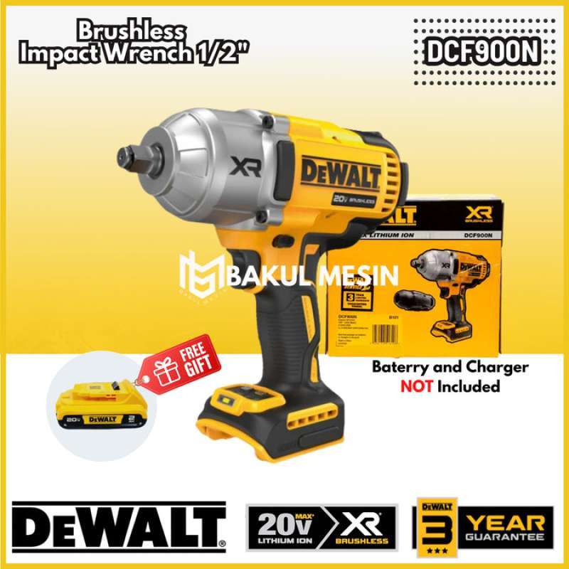 Promo UNIT ONLY DEWALT DCF900 DCF900N cordless impact wrench Diskon 23% ...