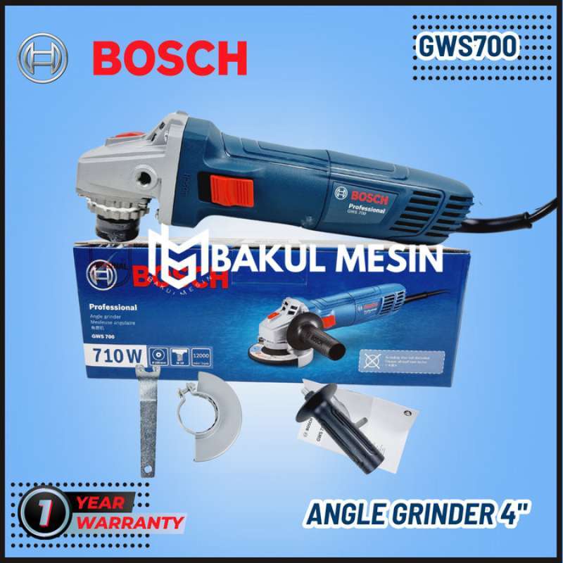 Promo BOSCH GWS700 Mesin Gerinda 4'' Small Angle Grinder GWS 700 Diskon ...