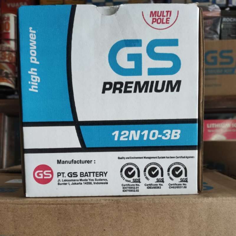 Promo accu vespa,12N10-3B Multi pool GS astra otoparts, 12v10ah GARANSI ...