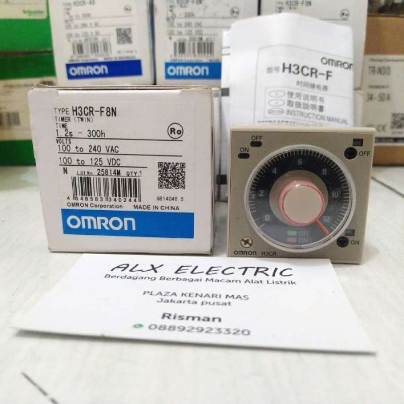 Promo Timer Twin H3cr F8n 2jarum Omron 100 240v Original H3cr F8n H3cr