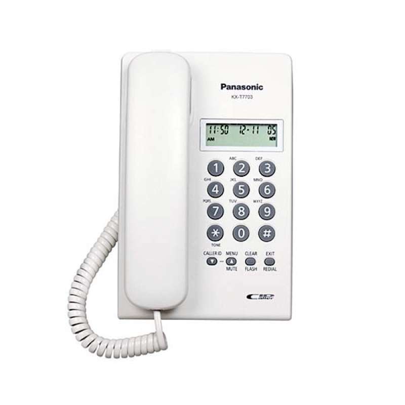 Promo Panasonic KX-T7703 - Pesawat Telepon Analog Single Line - Putih ...