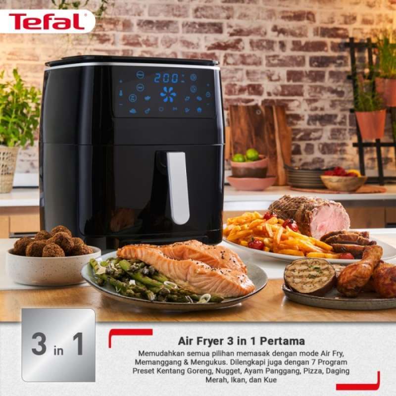 Promo Tefal Airfryer Steam & Grill 3In1 Fw201 - 6.5Liter Air Fryer Fw 201 Diskon 23% di Seller ...