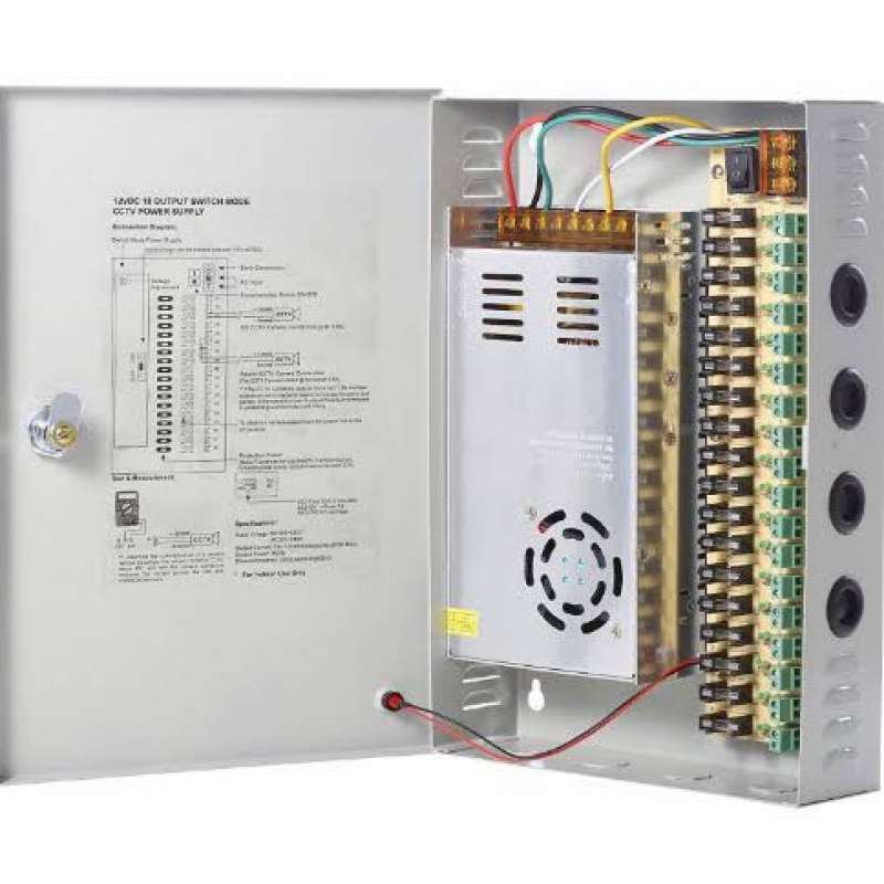 Promo POWER SUPPLY 12V 30A BOX PANEL / POWER SUPPLY 12 VOLT 30 AMPER ...