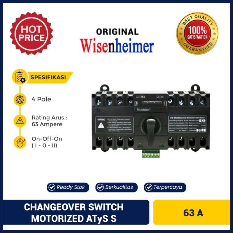 Promo Change Over Switch 4p 63a Motorized Atys Ohm Saklar 63 A ...