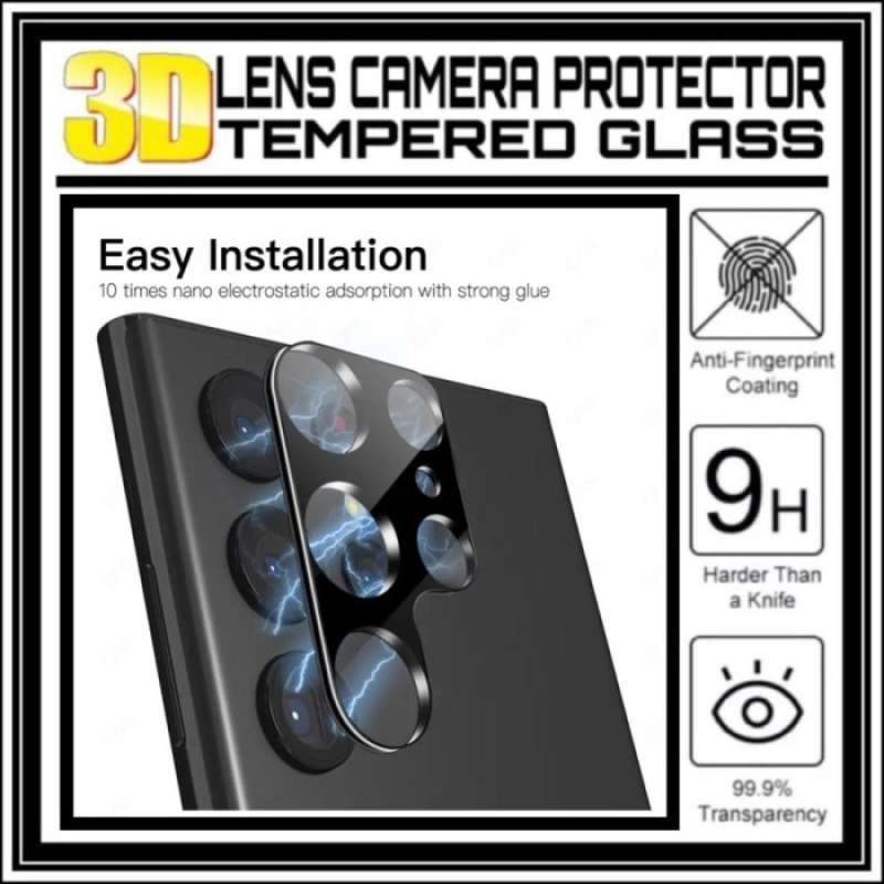 Promo GALAXY S23 / PLUS / ULTRA TEMPERED GLASS CAMERA 3D LENS KAMERA ...