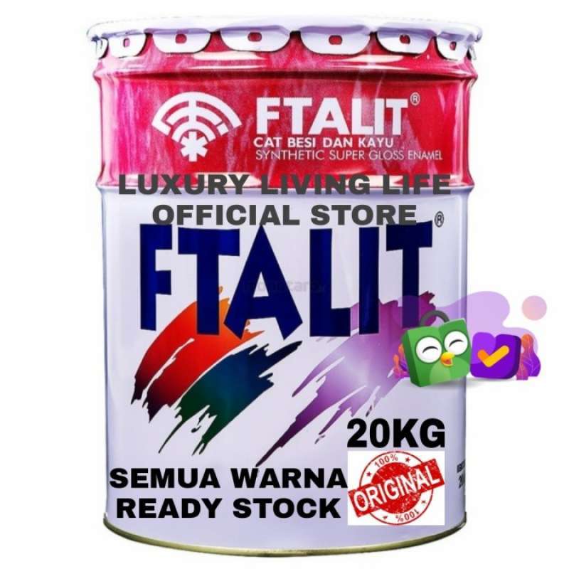 Promo Ftalit Cat Kayu Dan Besi Semua Warna 20Kg Diskon 23% di Seller ...