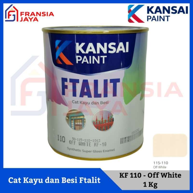 Promo Cat Minyak Besi Dan Kayu Ftalit Off White Kf 110 1 Kg Kansai ...