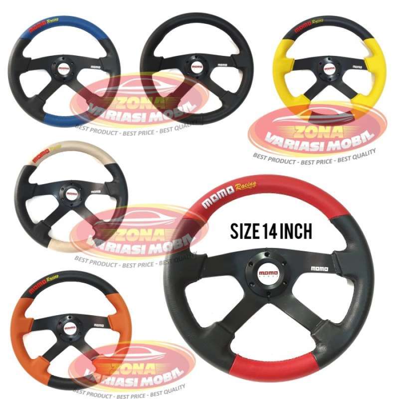 Promo STIR STEER RACING MOBIL UNIVERSAL MOMO 14 INCH K4 SPORT KAKI ...