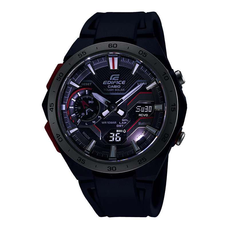 Jual Jam Tangan Pria Casio Edifice ECB-2200P-1ADF Men Windflow Digital Analog Black Dial Black ...