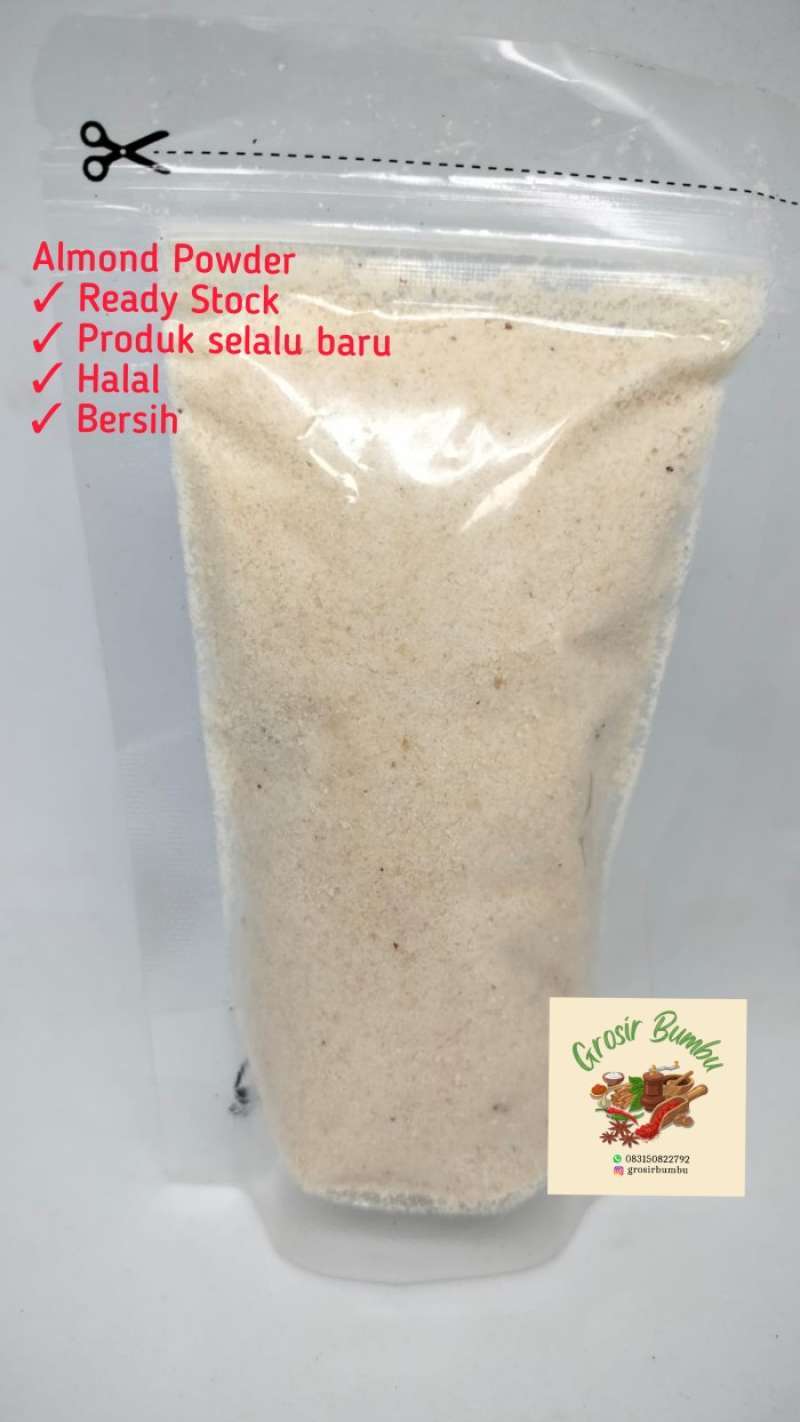 Promo READY Pure 100% Almond Powder 1kg / Tepung Almond / Almond Flour ...