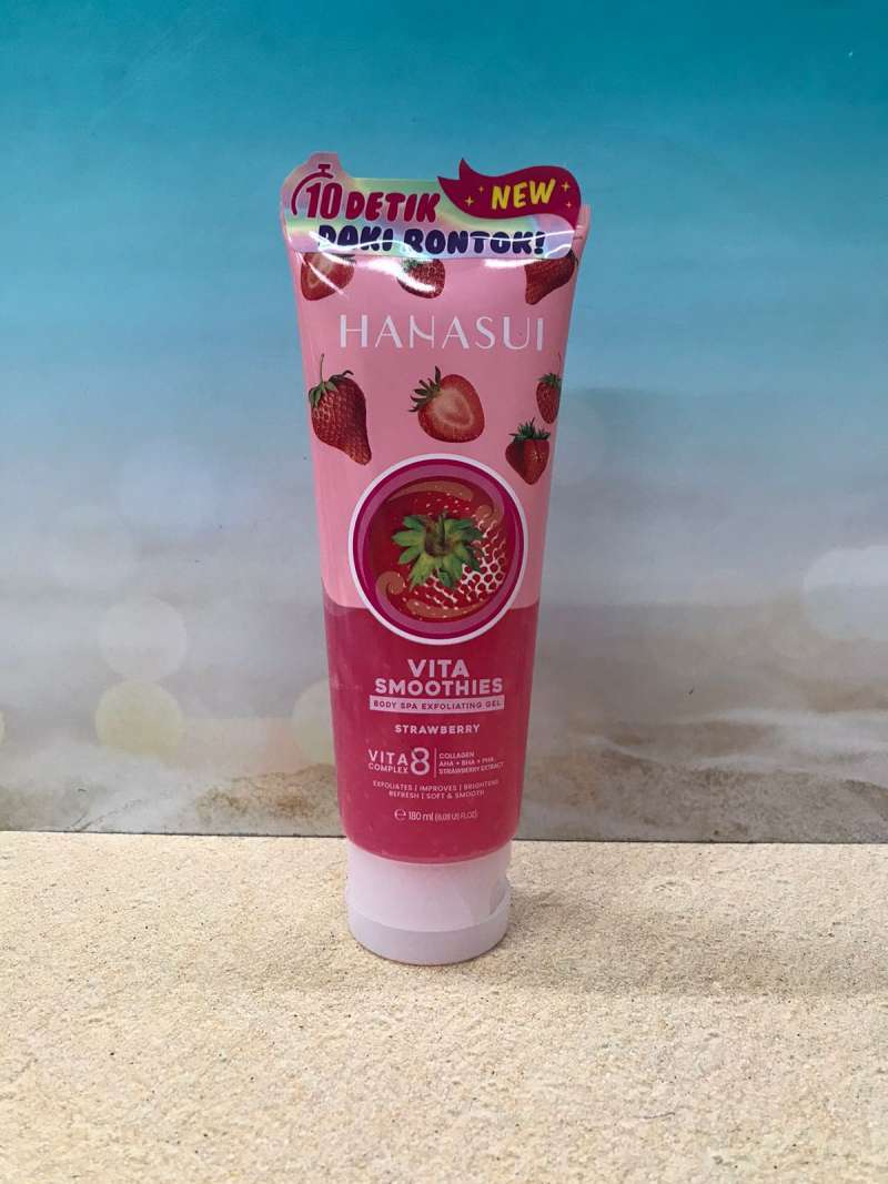 Jual HANASUI VITA SMOOTHIES BODY SPA EXFOLIATING GEL 180 ML BODYCARE ...