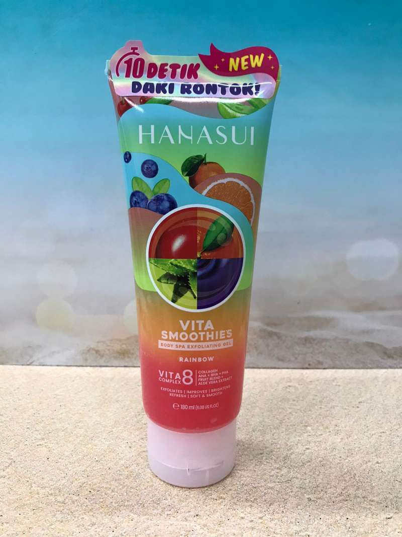 Jual HANASUI VITA SMOOTHIES BODY SPA EXFOLIATING GEL 180 ML BODYCARE ...