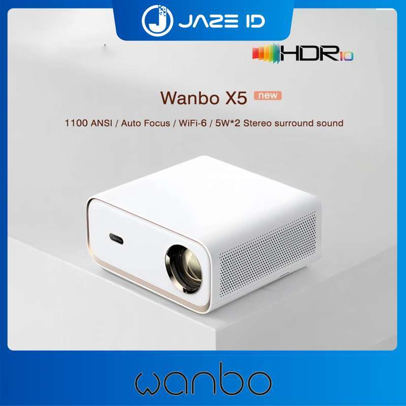 Jual Wanbo X5 Smart Projector Android 4K Proyektor Auto Focus 1100 ANSI di Seller JAZE ID ...
