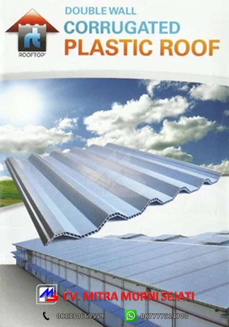 Jual Jual Atap PVC Double Layer Rooftop Doff 6 meter - Biru di Seller ...