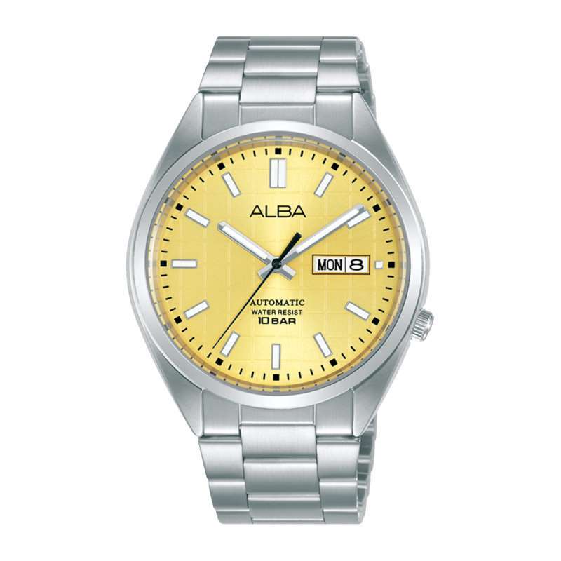 Promo Jam Tangan Pria Alba Mechanical Al4325x1 Automatic Yellow ...