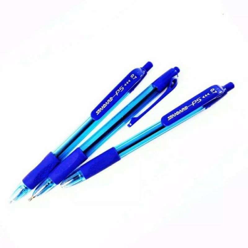 Jual standard pen p5 0.7 isi 12 bolpen / pulpen / bolpoin / ballpoint ...