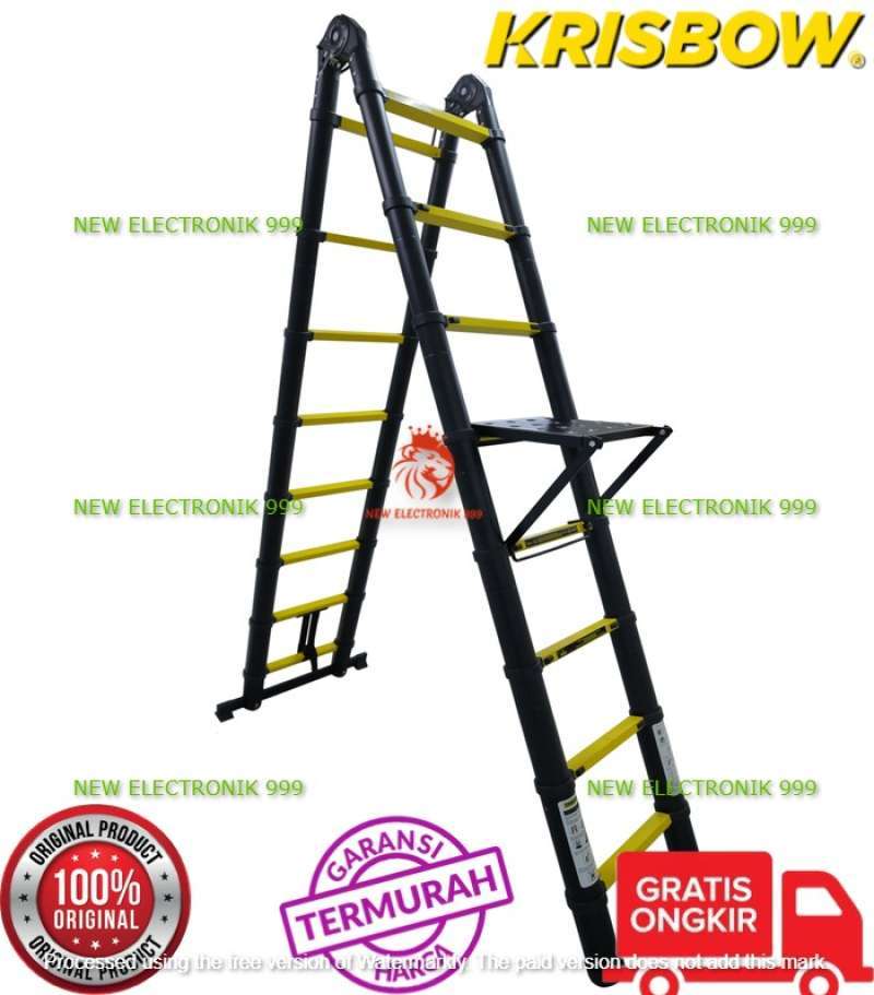 Promo Krisbow 5 Mtr Tangga Teleskopik Ganda Prltd5014 10464221 Diskon ...