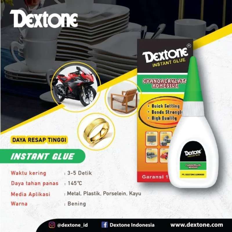 Promo Dextone Lem Tetes Instan Glue 15 Gr Lem Serbaguna / Lem Super ...