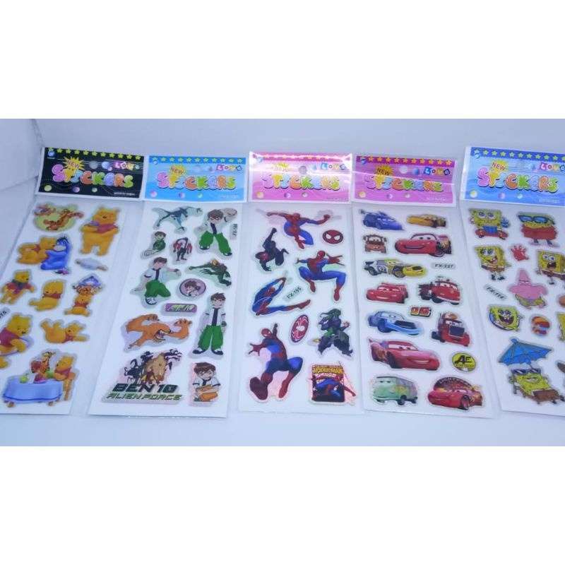 Promo Stiker Karakter - Mainan Stiker Anak - Stiker Tempel Diskon 20% ...