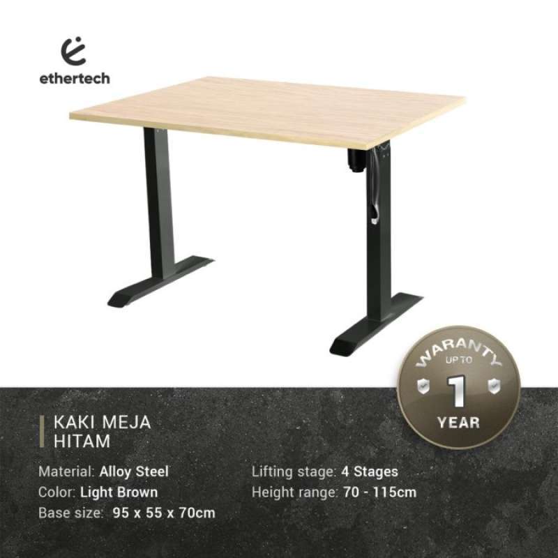 Promo Sale Automatic Adjustable Desk / Meja Electric Otomatis Ethertech Jtbelanda - Hitam Diskon ...