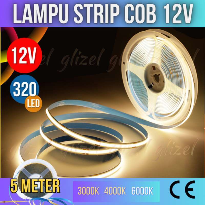Promo PROMO - LAMPU STRIP LED COB 12V 60W 5 METER SELANG PITA HIAS 5A ...