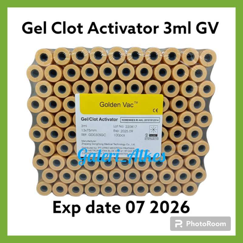 Promo Tabung gel/darah clot activator | READY 3ml Diskon 38% di Seller ...