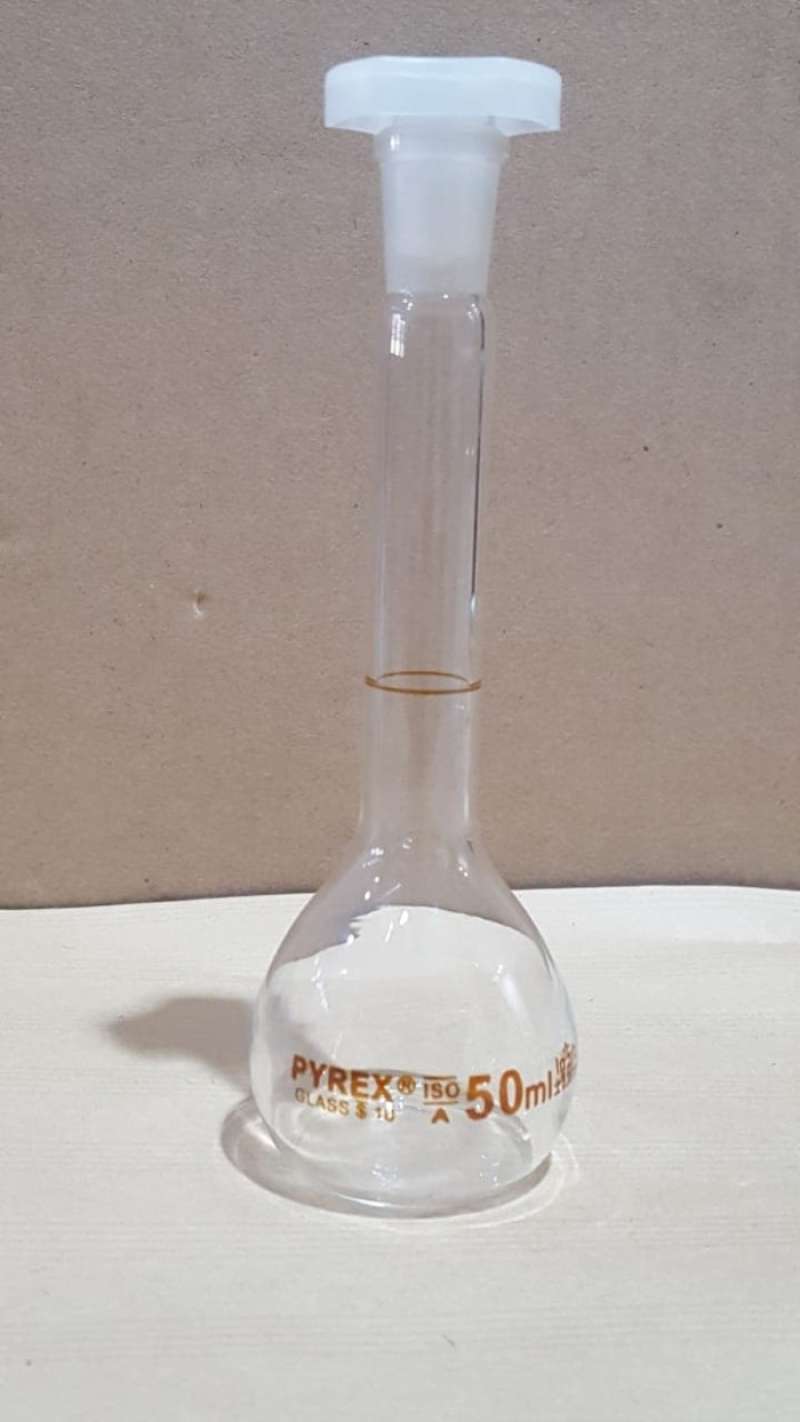 Promo Labu Ukur / Volumetric Flask 50 Ml - Rrc Diskon 38% Di Seller ...