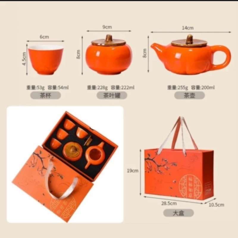 Promo Hampers Chinese Tea Set Gift Hadiah Tea Set Imlek Premium ...