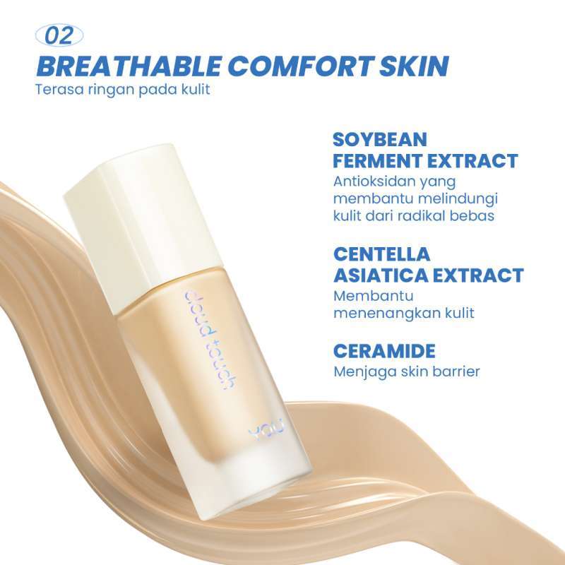Jual YOU Cloud Touch Blurring Skin Tint | Liquid Foundation | Natural ...