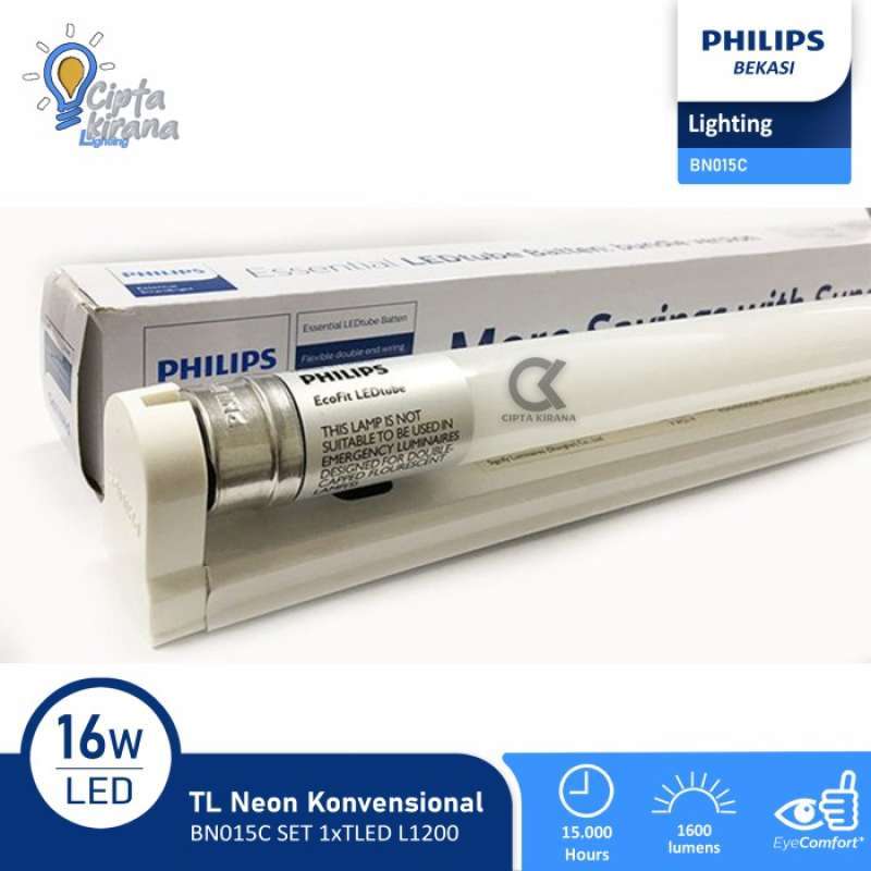 Promo KAP LAMPU TL LED SET BN015C SET 1XTLED L1200 16W 765 ...