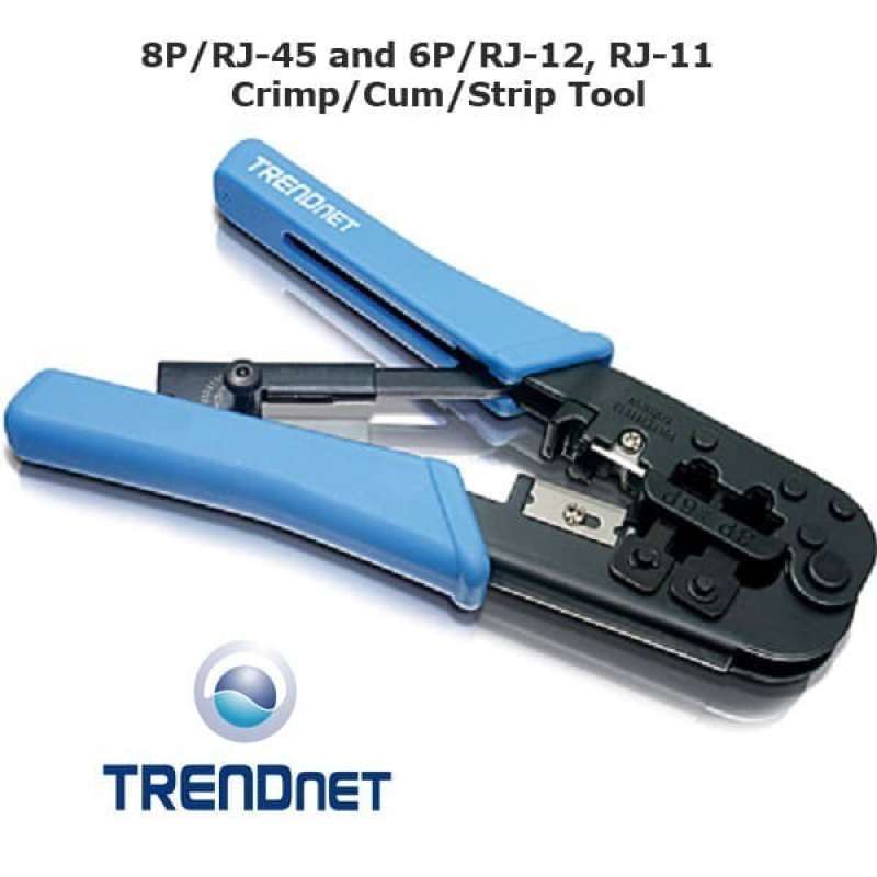 Jual Trendnet TC-CT68 Crimping Tool Cut and Strip RJ11 / RJ45 di Seller ...