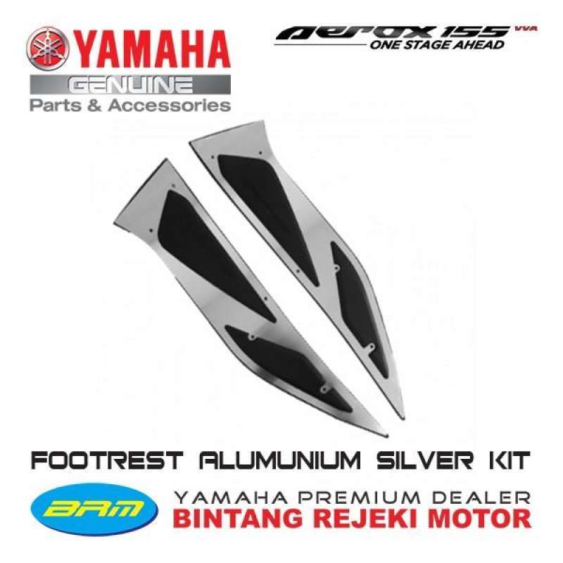 Jual FOOTREST ALUMINUM SILVER KIT FOR YAMAHA AEROX 155 di Seller ...