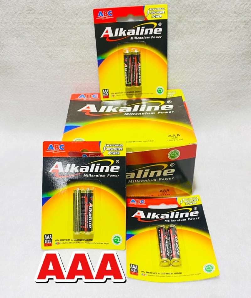 Jual Promo Baterai Abc Alkaline Aa Dan Aaa / 1 Box Isi 24 Pack ( 48 ...